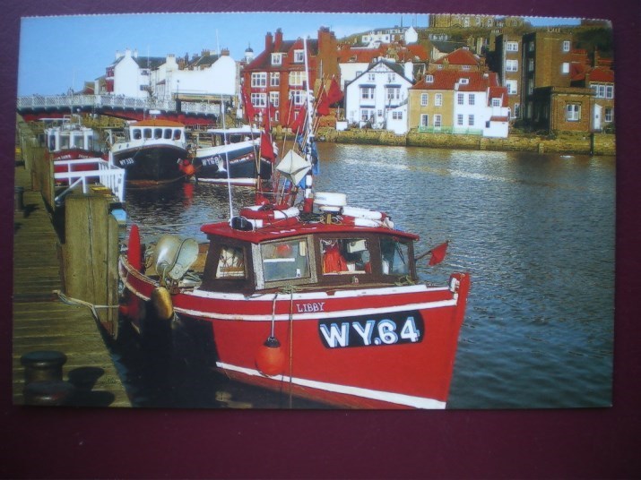 POSTCARD YORKSHIRE WHITBY HARBOUR VIEW | eBay