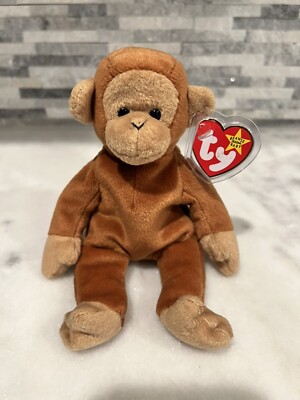 Ty Beanie Baby Original Bongo The Monkey Toy (4067) Great Condition ...