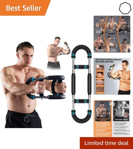 Twister Arm Exerciser,Adjustable Spring Workout Bar, Forearm Triceps ...