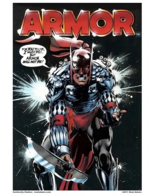 Armor Promotional Poster, NEAL ADAMS, 11" x 14", Continuity Comics ...