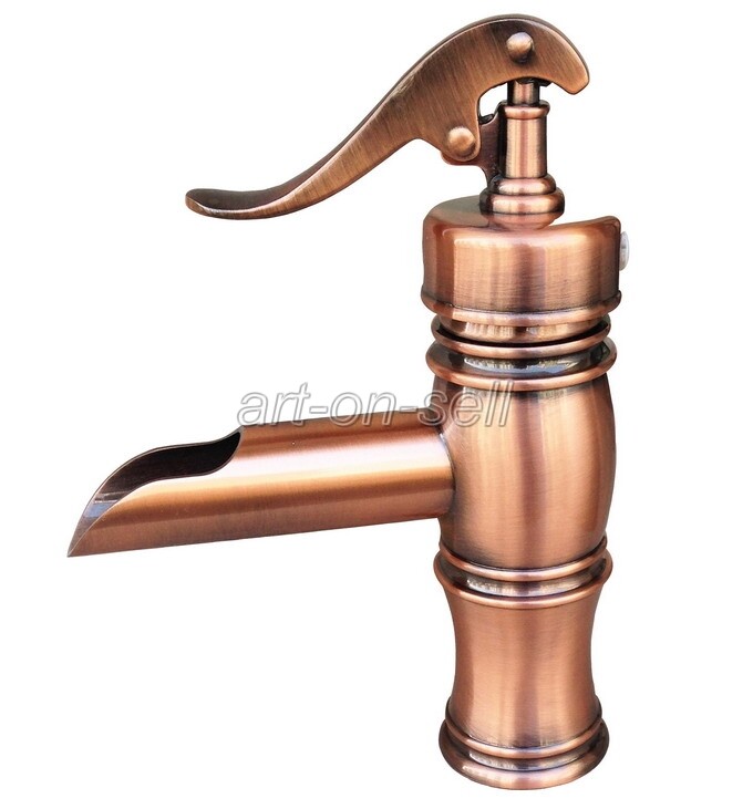 NEW "Water Pump Look" Style Bathroom Sink Vessel Faucet Basin Mixer Tap ...