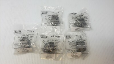 Fargo Aluminum Vise Compression Connector GA-9003 5CT | eBay