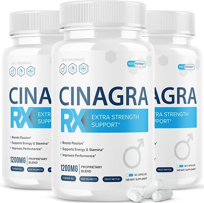 Cinagra RX Pills Cinagrarx No2 Conagra 180 Capsules (3 Pack) | eBay