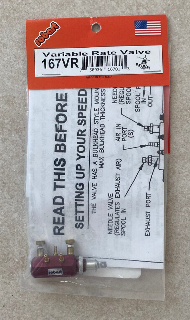 Robart 167VR Variable Rate Valve for Air Retracts | eBay