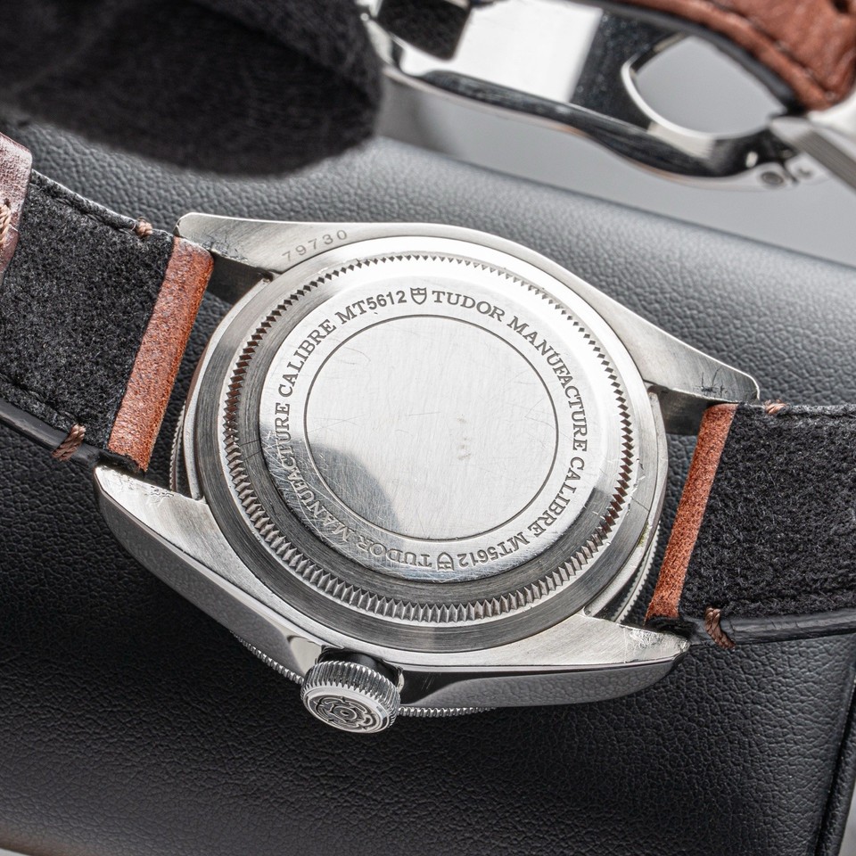 TUDOR Black Bay 79730 With Box And Booklets On Brown Strap | eBay