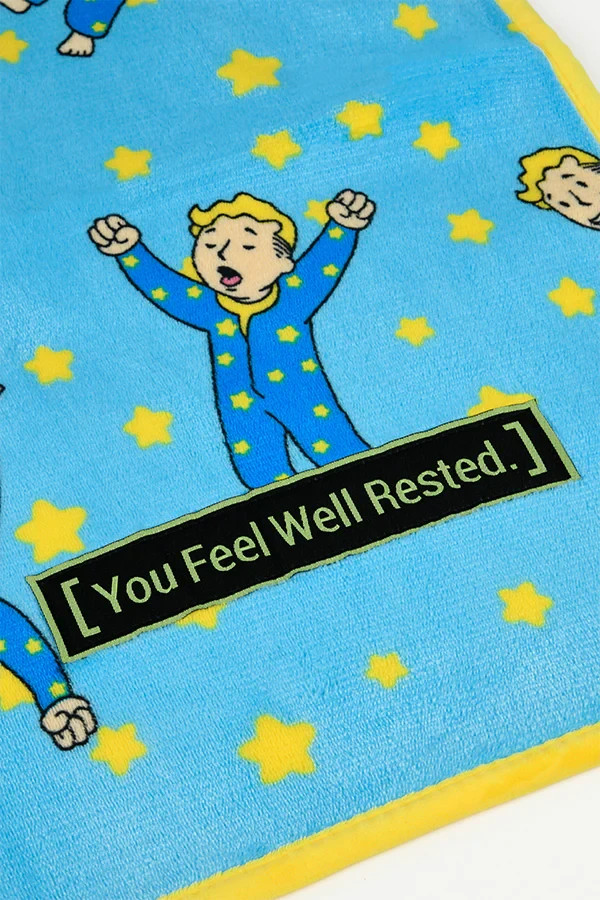 Fallout Well Rested Throw Blanket Official Collectible | eBay