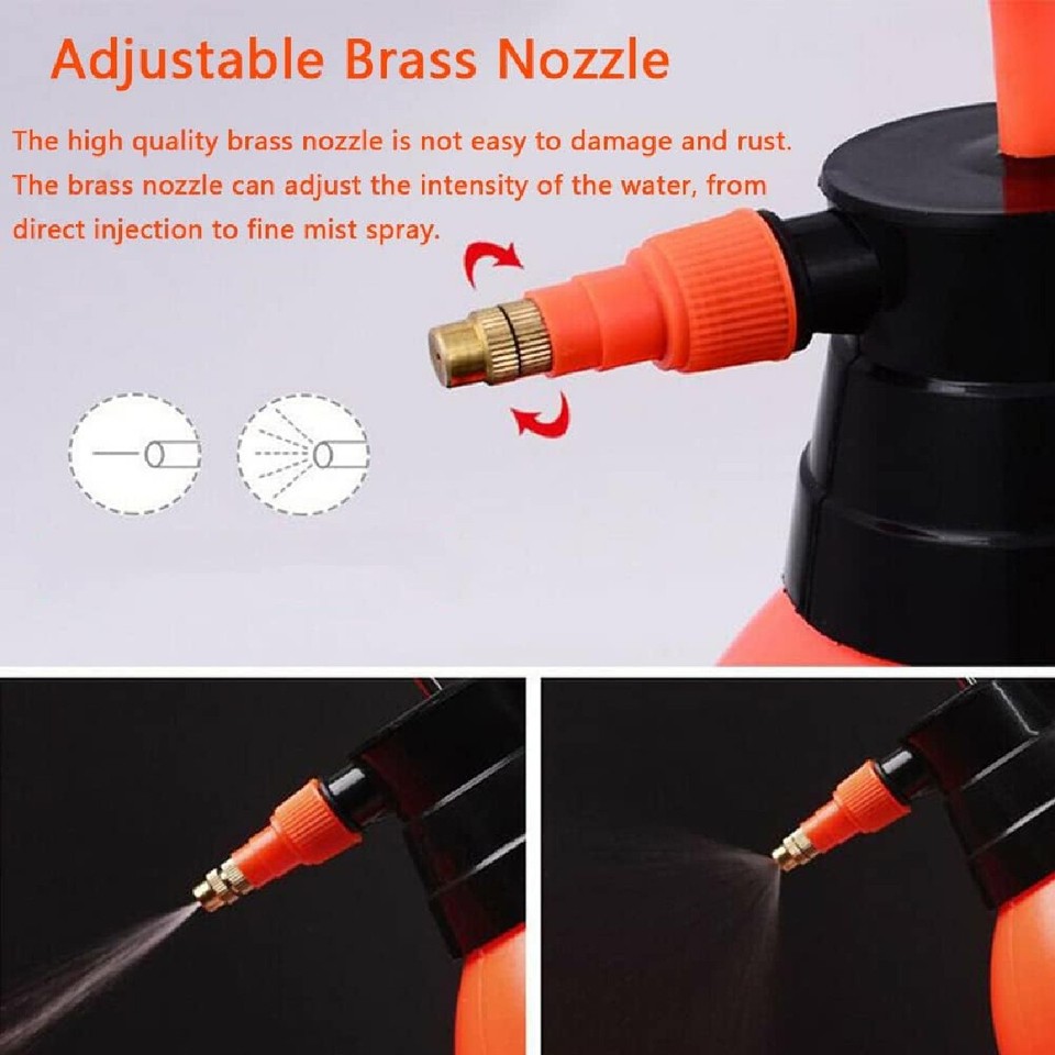 2pcs 2L Garden Pressure Spray Bottle Hand Pump Plant Water Sprayer ...
