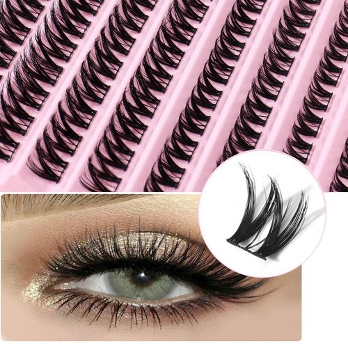 9-17mm Individual Cluster Eyelashes Lashes Extension Faux Mink Lashes ...