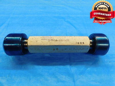 1 7/16 16 UN 2B THREAD PLUG GAGE 1.4375 GO NO GO P.D.'S = 1.3969 & 1. ...