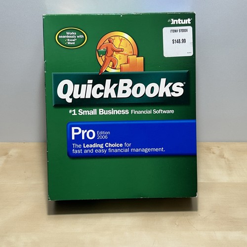 Intuit QuickBooks Pro Edition 2006 Small Business Financial Software | eBay