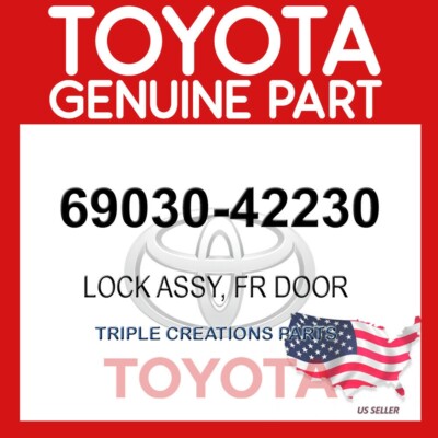 6903042230 GENUINE Toyota LOCK ASSY, FRONT DOOR W/MOTOR, RH 69030-42230 ...