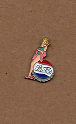 pin's boisson / Pepsi cola (version pin up base argentée signé Pepsi co ...