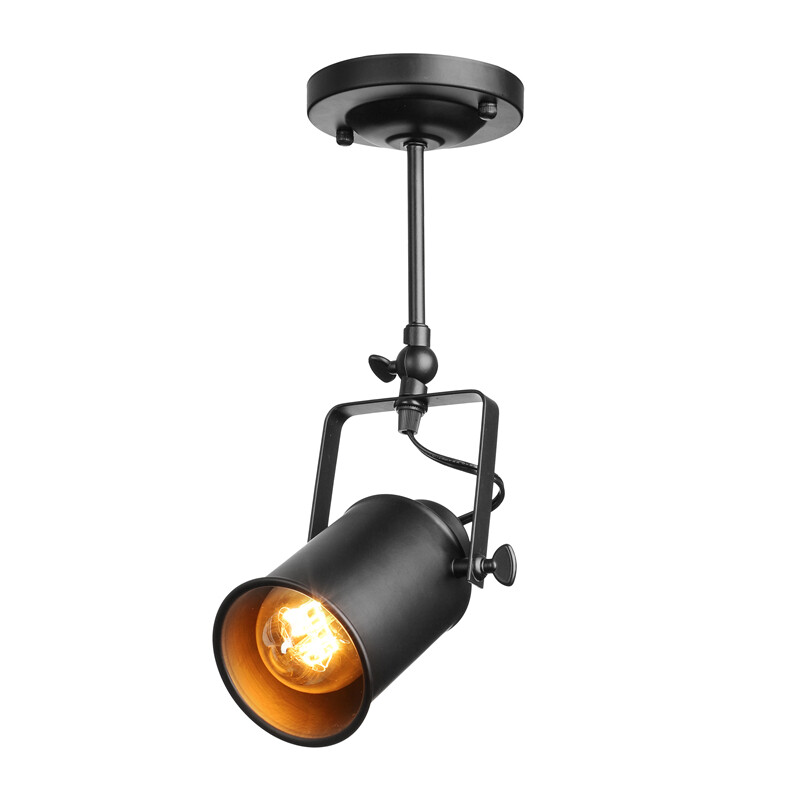 Retro Industrial Track Lighting Adjustable Metal Ceiling Spotlight ...