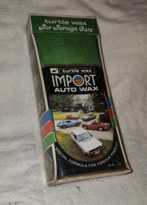 Vintage Liquid Turtle Wax Import Auto Wax With Cloth Old Stock IM-66 ...