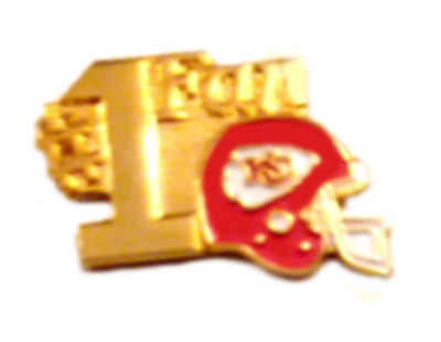 KC Chiefs Pins RARE VINTAGE MINI 1987 Kansas City Chiefs #1 Fan Pin NFL ...