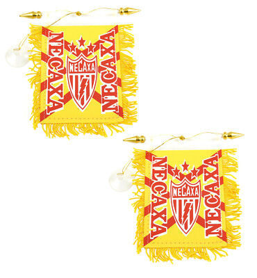 2 Pcs Mini Flag Banner Soccer "Necaxa" 4"x6" Rearview Mirror flag ...