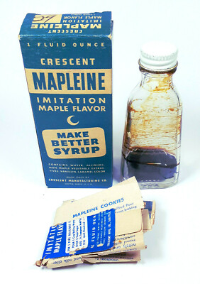 Vintage Crescent Mapleine Imitation Maple Flavor Original Box Bottle ...