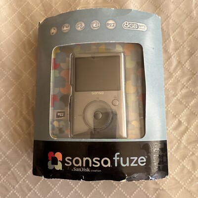 SanDisk Sansa Fuze Silver ( 8 GB ) Digital Media Player | eBay