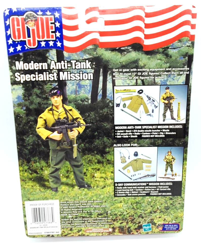 GI Joe MODERN ANTI-TANK SPECIALIST MISSION 2002 Gear Accessories for 12 ...