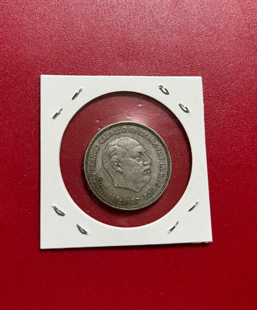 1957 25 PTAS SPAIN COIN - NICE WORLD COIN !!! | eBay