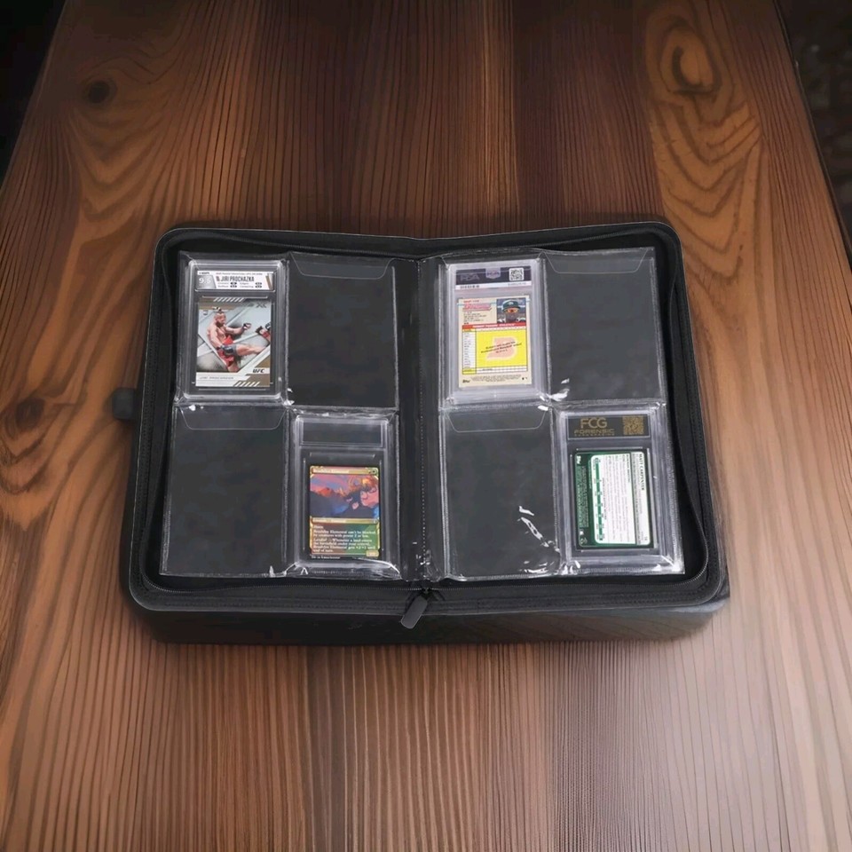 Graded Trading Card Binder PSA CGC CSG | Slab Album 24 Cards Guard ...