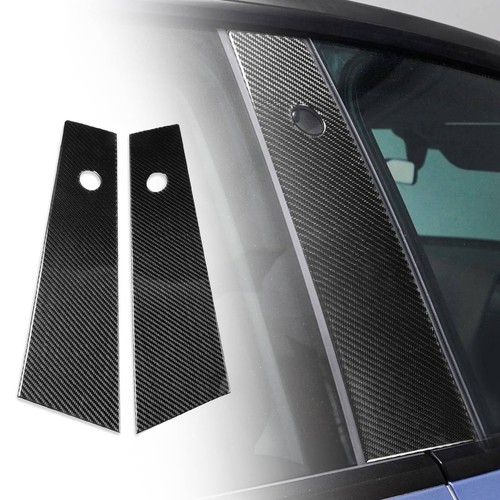 For Tesla Model Y 2020+ B-Pillar Carbon Fiber Sticker Interior ...