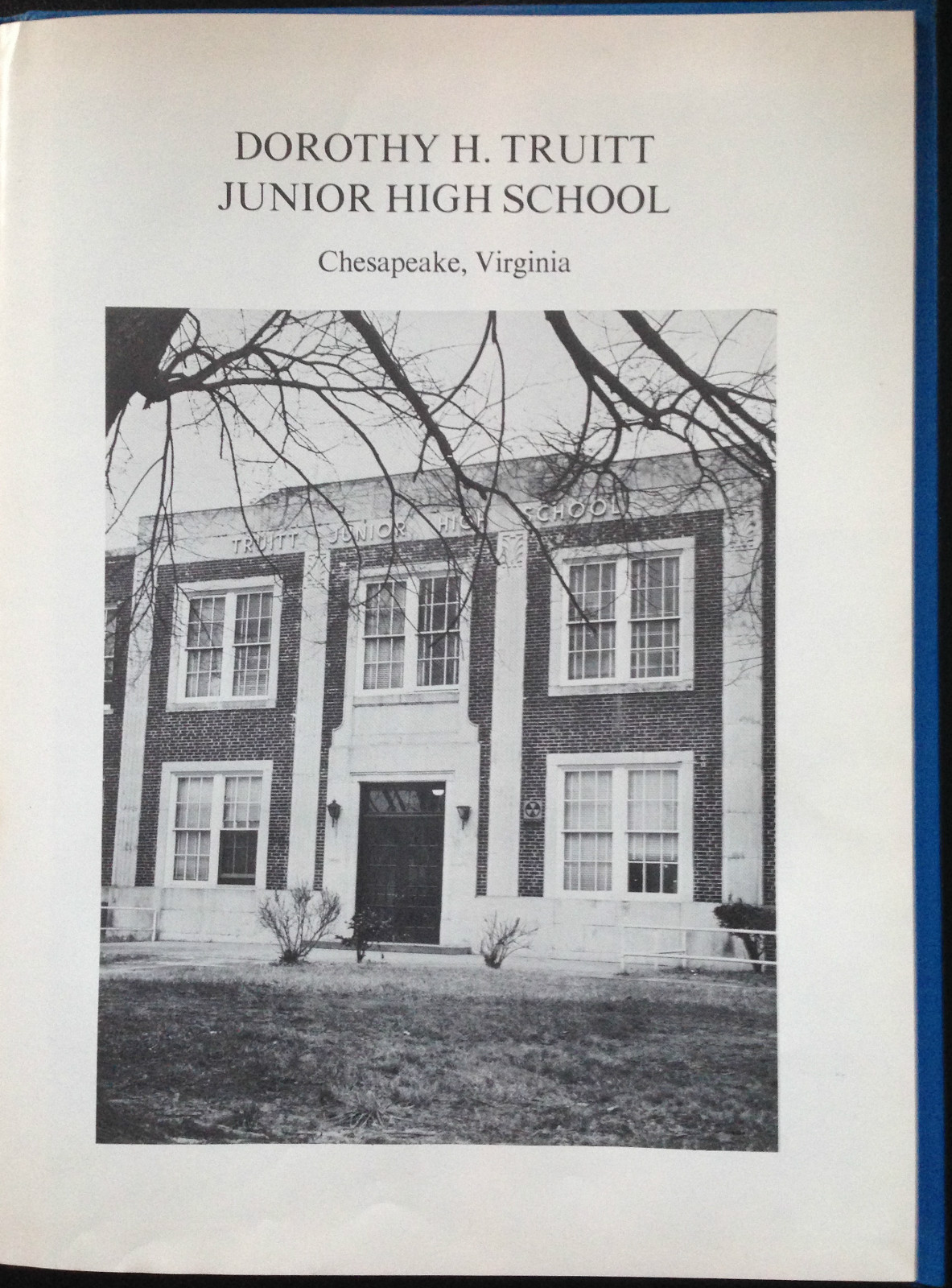 1974 TRUITT JUNIOR HIGH SCHOOL YEARBOOK, THE TIGER PRINTS, CHESAPEAKE ...