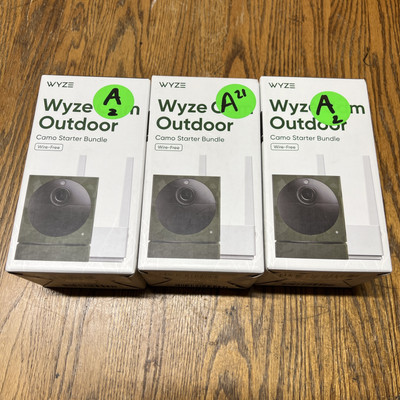 Wyze CAMO Camera Outdoor Wireless Night Vision Bundle Limited OPEN BOX ...