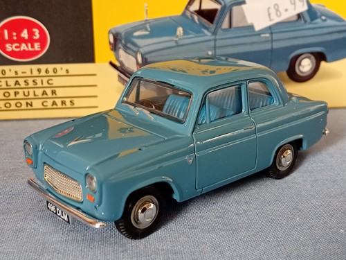 Vanguards VA21006 Ford 100E - Sapphire Blue - 1:43 Scale - Mint Boxed ...