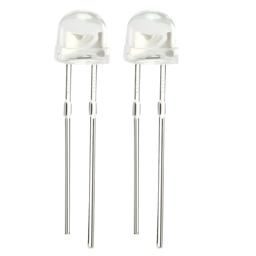 60pcs 5mm Dia White LED Diode Light Electronics Component Emitting ...