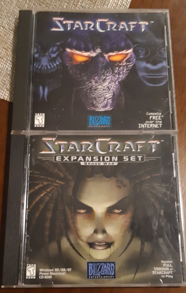 Starcraft / Brood War Expansion Set / Windows 95 98 XP PC CD-ROM Set ...