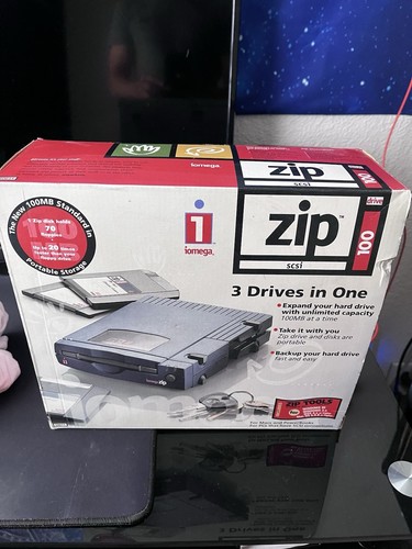 Iomega Zip 100 Parallel Port External Drive 3 in 1 OPEN Box | eBay