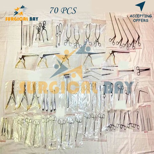 Laminectomy set Cervical Surgery Spine Instruments Set 70 pcs Gold ...