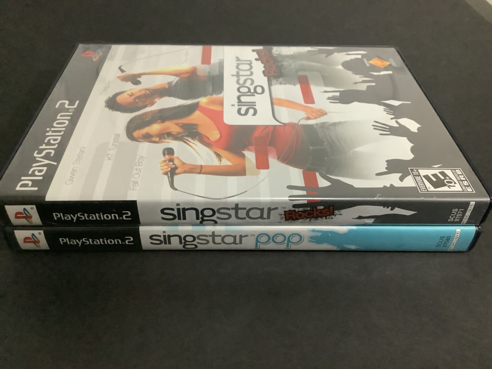 Singstar Pop & Singstar Rocks! PS2 Sony PlayStation 2 Lot of 2 Games ...