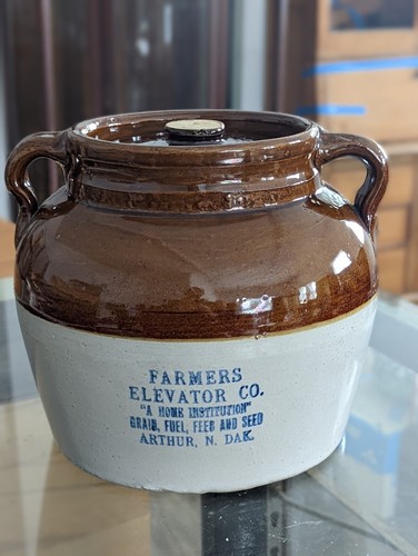 ***RARE*** 1 Gallon Red Wing Stoneware Advertising Bean Pot Arthur ...