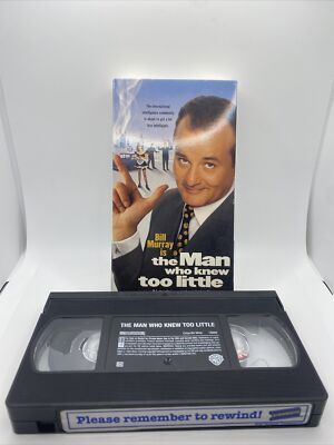 VHS The Man Who Knew Too Little (WB, 1997) Comedy Bill Murray See My ...