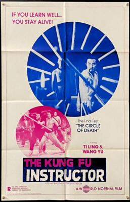 M130 THE KUNG FU INSTRUCTOR, original 1sh '83 Jiao tou, Ti Ling & Wang ...