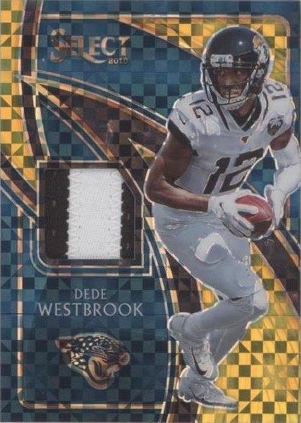 2019 Panini Select - Select Swatches Gold Prizm #SS-15 Dede Westbrook ...
