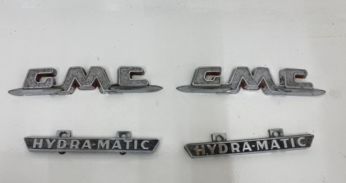 1955-57 GMC Fender Emblem Hydra-Matic Nameplate Ornament Trim Badge ...