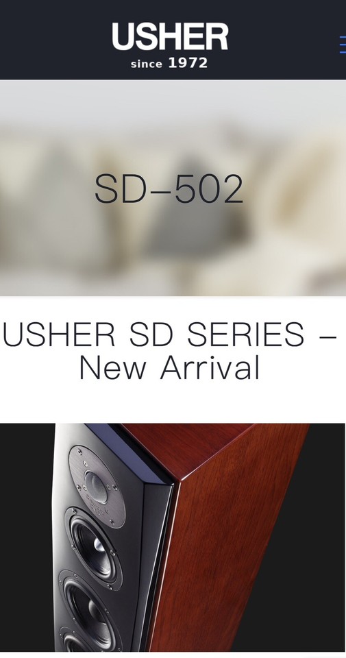 Usher Audio SD-502 Floor Stand Diamond Tweeter -Authorized Dealer 5 Yr ...