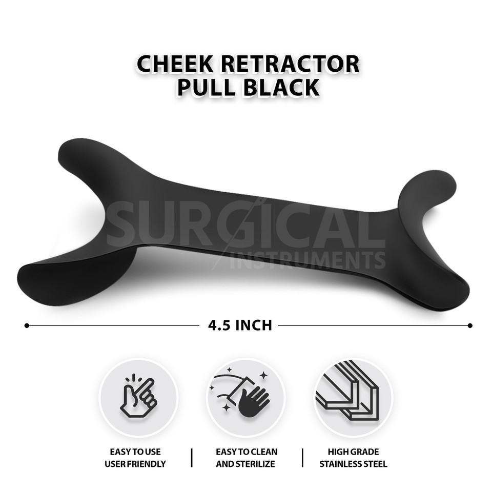 2 Pcs Cheek Lip Retractor Dental Double-Head Mouth Opener Metal Hook ...