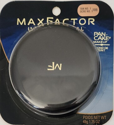 Vintage Max Factor Pan-Cake Make Up #109 Tan #1 ~ Water Activated ~ NIP ...