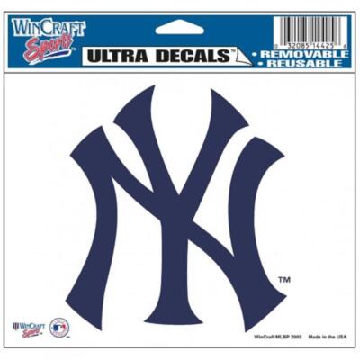 New York Yankees 5"x6" Multi Use Decal [NEW] MLB Auto Car Static Cling ...