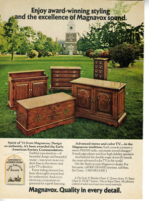 Magnavox Spirit of '76 Early American Design Stereo TV 1975 Vintage ...