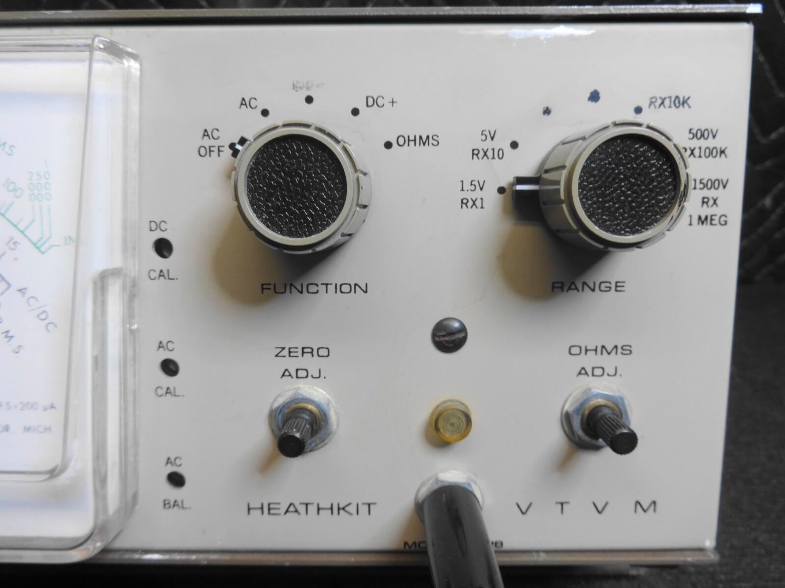 Heathkit VTVM MODEL IM-28 Vintage Vacuum Tube Voltmeter Tester w/ PK-3A ...