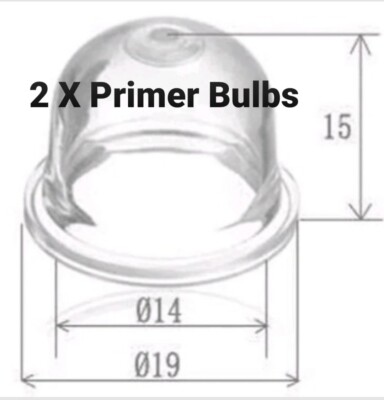 2 X SMALL PRIMER BULBS~WHIPPER SNIPPER-TRIMMER~RYOBI~TALON HONDA~STIHL ...