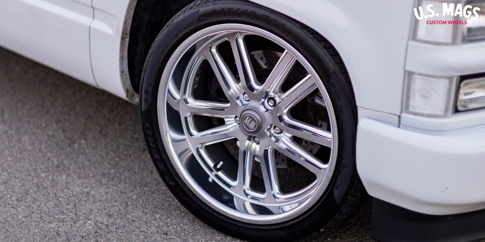 20 INCH STAGGERED US MAGS U130 BULLET WHEELS w/TIRES UNMOUNTED CHEVY ...