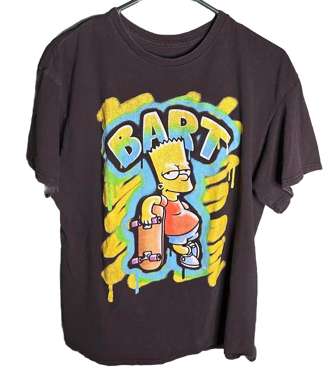 Vintage Bart Simpson Graffiti Style T Shirt - Gem