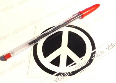 #40 "PEACE SIGN" - bumper sticker for campers classic Mopar American ...