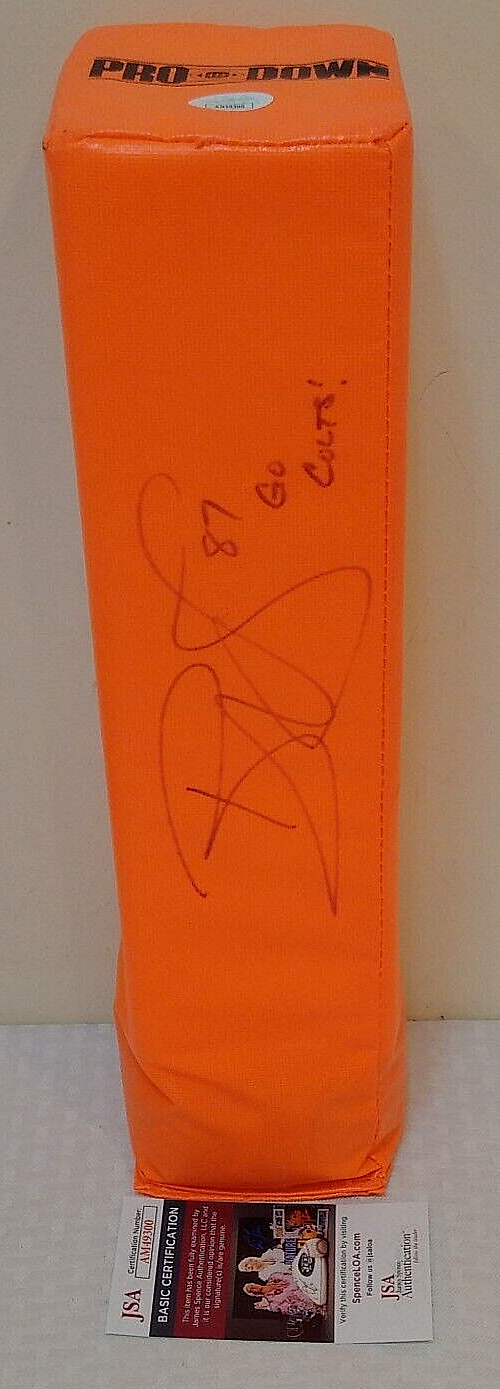 REGGIE WAYNE Autographed Signed NFL Football Pylon JSA COA Colts Miami ...